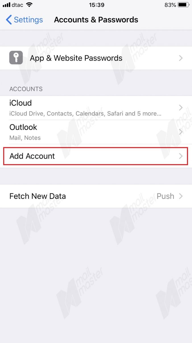 iOS การตั้งค่า Standard Mail | Blog | Mail Master | Email Hosting , อีเมล บริษัท , อีเมลธุรกิจ ...
